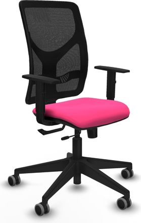 Piqueras y Crespo Computerstuhl mit 1D-Armlehnen, h&ouml;henverstellbare Lendenwirbelst&uuml;tze, ausgestattet mit Syncro/Traslack und Schneideschaum, mit Rollen von 65 mm, Parke