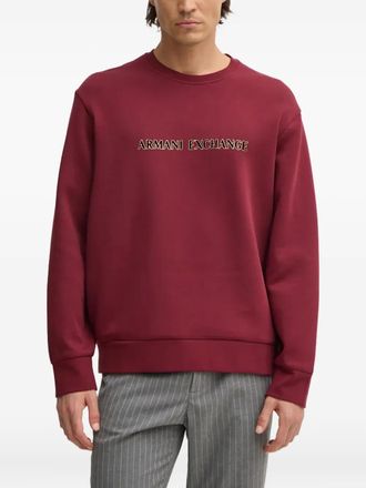 A|X Armani Exchange Pullover mit Logo-Detail - Rot