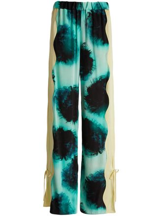 Del Core pantalon à imprimé graphique - Vert