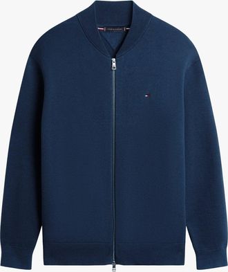 Tommy Hilfiger Gilet col montant zip&eacute; en coton m&eacute;lang&eacute;