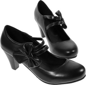 Garneck Escarpins &agrave; Talons Compens&eacute;s avec Noeud Chaussures &agrave; Talons Hauts Simples pour Femme Semelle Antid&eacute;rapante Confortable