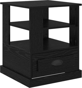 vidaXL Nachttisch Schwarz Eichen-Optik 50 x 50 x 60 cm Holzwerkstoff vidaXL