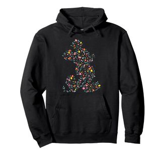Disney Mickey Mouse Spring Flower Easter Egg Silhouette Pose Pullover Hoodie