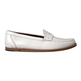 Dolce & Gabbana Slip-on Mokassin Loafers - - Shoes - Herren - Wei&szlig; - 40 EU