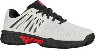 K-Swiss Homme Express Light 3 HB Chaussures de Tennis, Blanc Vif Stretch Limo High Risk Red, 41 EU