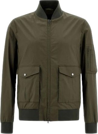 Herno Homme, Vestes, Vert, Taille: L Bomber en coton
