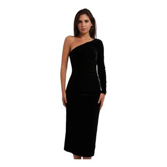 A|X Armani Exchange One-Shoulder Velvet Dress - - Dresses - Damen - Schwarzk - L