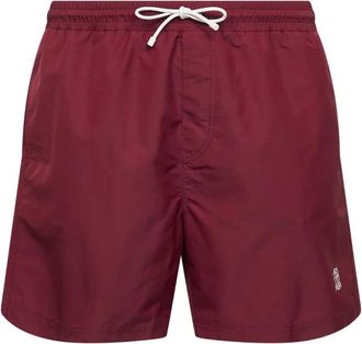 Brunello Cucinelli Homme, Maillots de bain, Rouge, Taille: 2XL Short de Bain