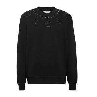 Philipp Plein Sweatshirt LS Gothic Plein - - Sweatshirts & Hoodies - Herren - Schwarzk - M