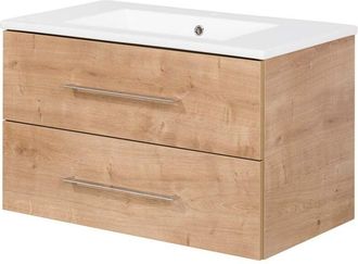 Fackelmann Waschtischunterschrank inkl. Keramikbecken b.perfekt / Soft-Close-System / Ma&szlig;e (b x h x t): ca. 82 x 51 x 48 cm