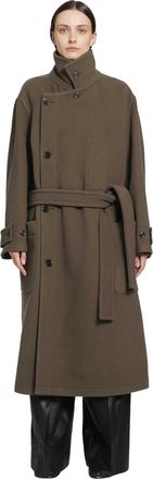 Christophe Lemaire Double Wool Wrap Coat