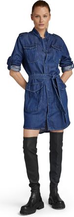 G-Star G-Star RAW Damen Denim Field Kleid, Blau (Rinsed D24350-D548-082), XXL