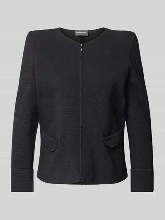 Emporio Armani Blazer mit Rundhalsausschnitt