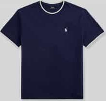 Polo Ralph Lauren Regular Fit T-Shirt aus Baumwoll-Mix mit Kontraststreifen