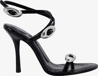 Alexander Wang Leather sandals with croco print - ALEXANDER WANG - gender_Woman