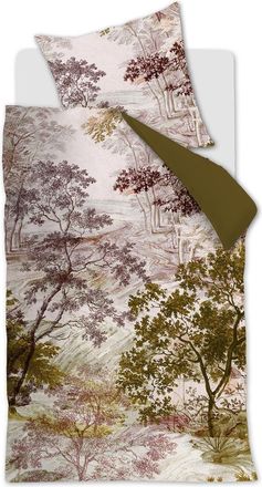 Beddinghouse Mako-Satin-Bettw&auml;sche-Garnitur Odile Farbe Green Gr&ouml;&szlig;e 155x220