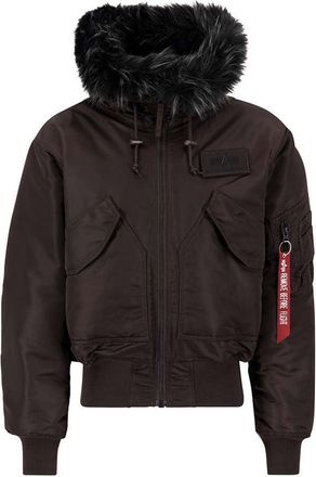Alpha Industries Alpha Industries Herren 45P Hooded Custom Bomberjacke, Hunter Brown, L