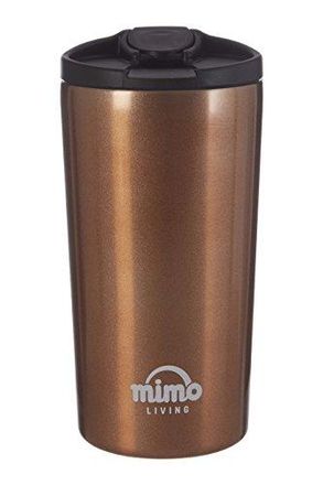 Premier Housewares Mimo Doppelwand Becher, Gold, Schwarz, 250ml