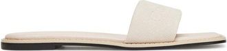 Calvin Klein Pantoletten Flat Slide - He HW0HW02378 Écru