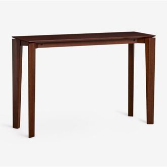Sklum Console rectangulaire 120x40 cm en mdf avec placage en noyer Tanzanie Sklum