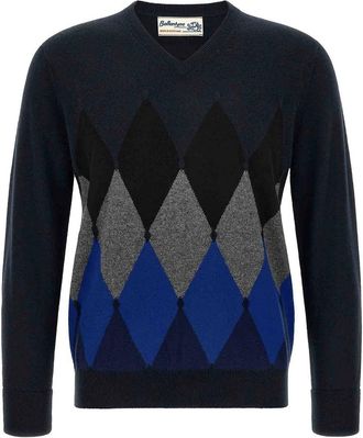 Ballantyne Pull Col Rond - Bleu