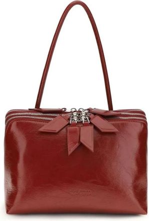The Attico LAltra di Milano Sac Bandouli&egrave;re - Femme - Sacs - Rouge - Taille: ONE Size
