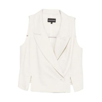 Emporio Armani Damen, Jacken, Wei&szlig;, MGr&ouml;&szlig;e