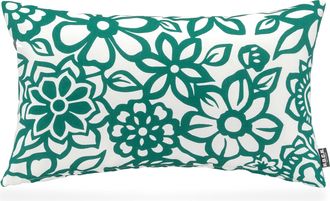 H.O.C.K. Paloma Outdoor Kissen inkl. F&uuml;llung und Matratzenkissen (50x30cm, Petrol)