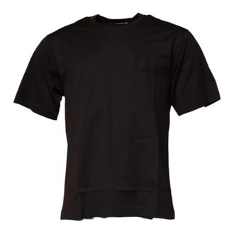 Dolce & Gabbana Braunes Logo Crew Neck T-Shirt - - Tops - Herren - Braun - M