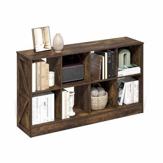 Furinno Jensen Landhausstil 8-W&uuml;rfel Ausstellungsregal, B&uuml;cherregal, Amberkiefer