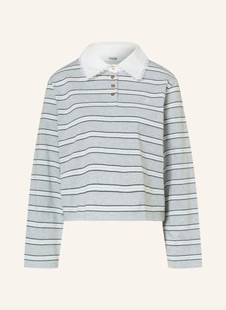 Maje Jersey-Poloshirt grau