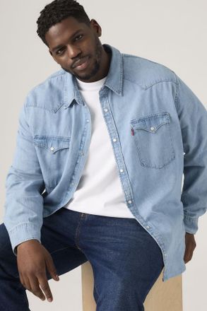 Levi's Classic Western Shirt (Big & Tall) - Homme - Bleu / Franklin Stone Wash - 2XL