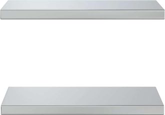 Generic Wandregale 2 St&uuml;ck, Schwebende Aufbewahrung aus Edelstahl, Schlanker Dekorativer Display-Organizer f&uuml;r Wohnzimmer, Schlafzimmer, Badezimmer und K&uuml;che 