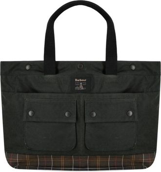 Barbour Homme, Sacs, Vert, Taille: ONE Size Field Waxed Tote Bag