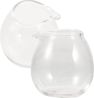 Pretyzoom 2st&uuml;cke Mini-milchk&auml;nnchen Aus Glas Transparente Mini-glaskanne Klein Glas Milchk&auml;nnchen F&uuml;r Kaffee So&szlig;e Gew&uuml;rze Praktisch Und Dekorativ F&uuml;r Heimgebra