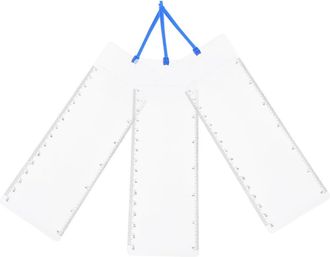 TOPBATHY 3 St&uuml;ck Teiliges PVC Fresnel linsen Vergr&ouml;&szlig;erung Tragbare Kartengr&ouml;&szlig;e Lupe und Lineal Praktische Leselupe f&uuml;r Kleine Texte Men&uuml;s B&uuml;cher und Unterwegs