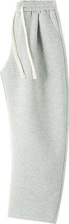 Generic Pantalon de jogging d&eacute;contract&eacute; et confortable pour homme pour le week-end, d&eacute;tente, taille &eacute;lastique, pantalon de surv&ecirc;tement doux et tendance, gris,