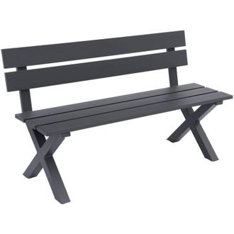 Sweeek Gartenbank aus Aluminium 2-Sitzer