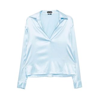 Tom Ford Damen, Blusen & Hemden, Blau, XSGr&ouml;&szlig;e