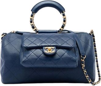 Chanel Sac bandouli&egrave;re matelass&eacute; Pre-owned - Femme - Pre-owned - Bleu - Taille: ONE Size