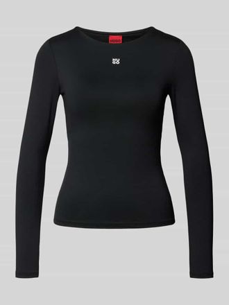 HUGO BOSS Slim Fit Langarmshirt aus Stretch Jersey Modell DASIIA