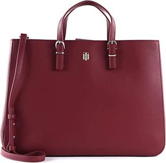 Tommy Hilfiger Femme TH Timeless Work Bag AW0AW13159 Fourre-Tout, Rouge (Rouge), OS