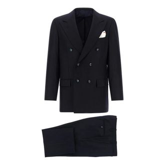 Kiton Zweireihiger Anzug - - Suits - Herren - Blau - L