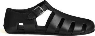 Herm&egrave;s Homme, Chaussures, Noir, Taille: 42 1/2 EU Oran Sandale