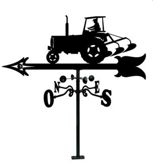 Generic Wetterfahne Aus Schwarzem Metall, Windrichtungsanzeiger f&uuml;R Schuppen, Garten, Terrasse, Dekoration, Windrichtungsanzeiger f&uuml;R Den Au&szlig;Enbereich(A33)
