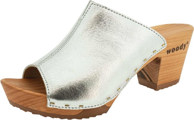 Woody Damen Elly Clog Pantolette, Gold, Größe 42 ab 187,53 € - auf Stylight
