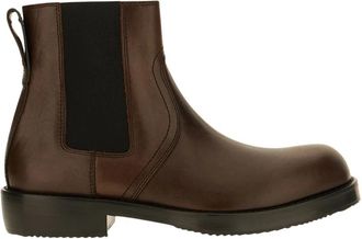 Dries Van Noten Chelsea-Stiefel aus Leder - - Shoes - Herren - Braun - 42 EU