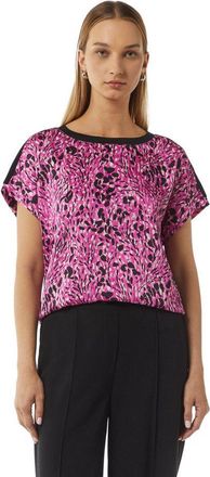 Comma Kurzarmshirt T-Shirt Blusenshirt mit Frontprint