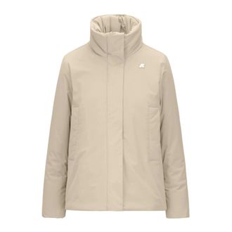 K-Way Stylische Parka-Jacke f&uuml;r Outdoor-Abenteuer - - Coats - Damen - Beige - M