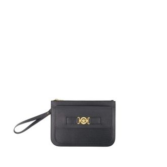 Versace Crossbody Bags - Small Medusa Biggie Clutch - Leather - Black - Gr. unisize - in Schwarz - f&uuml;r Damen